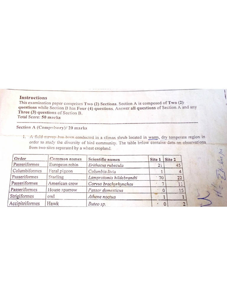 BIO 3 PAST PAPERS | PDF