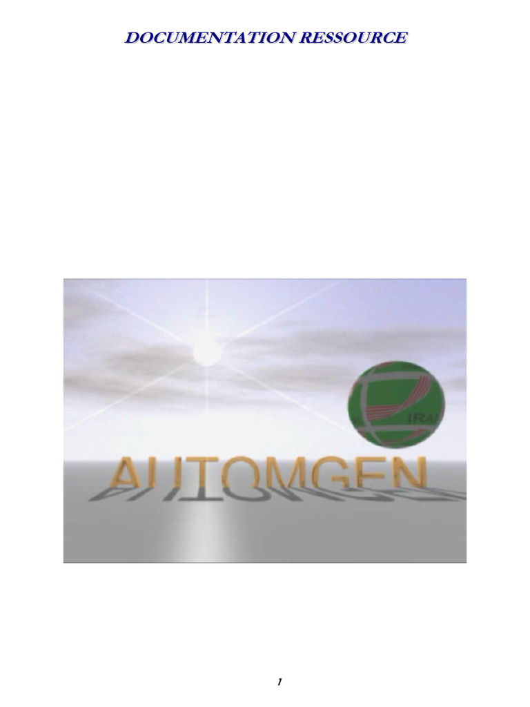 Notice Automgen 2007 | PDF
