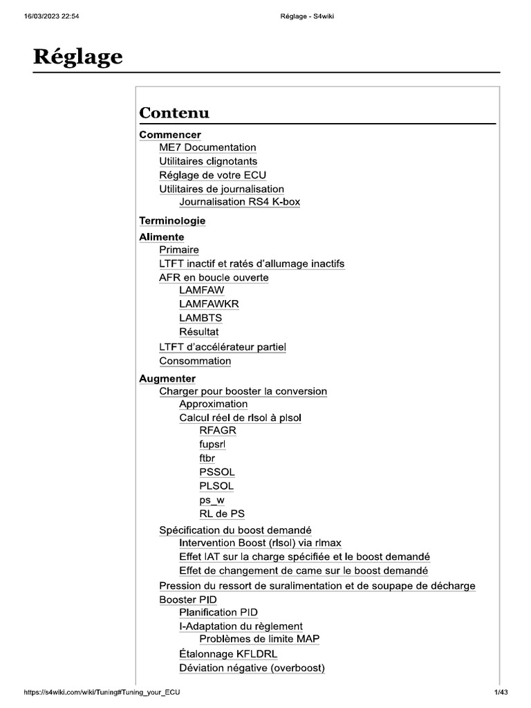 ME7 Documentation | PDF