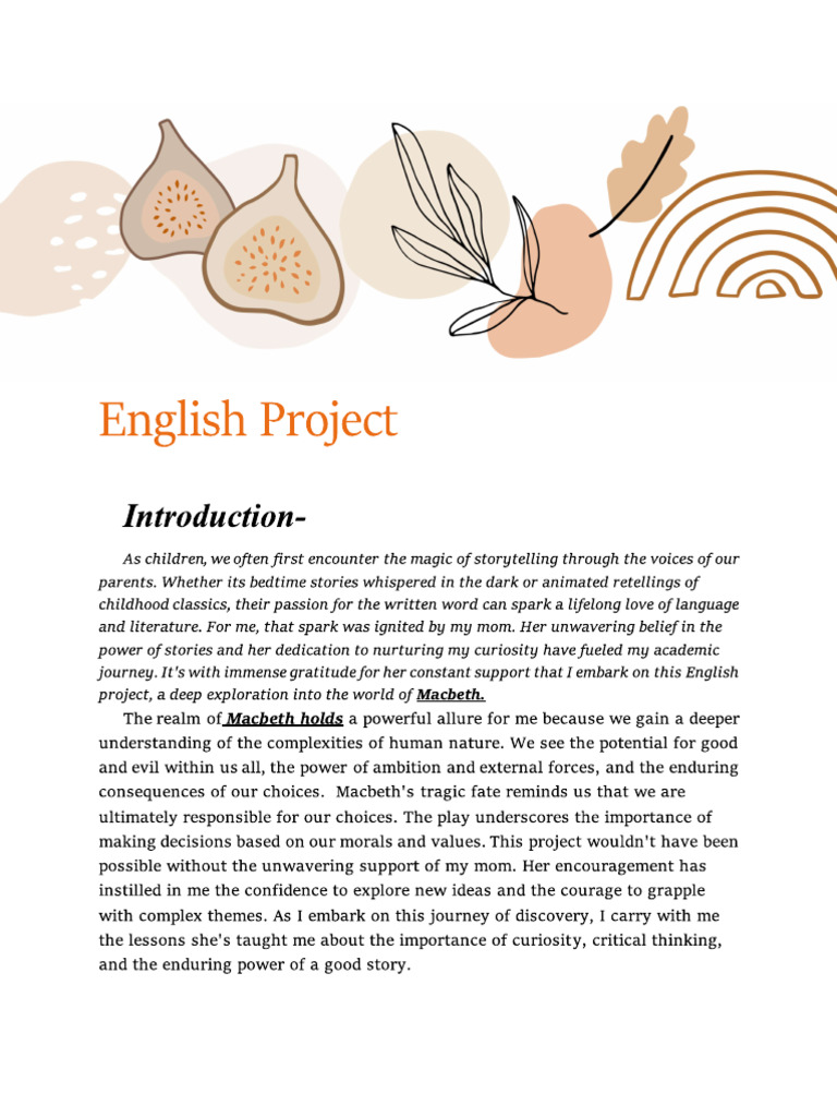 English Project Work Isc Class 11 | PDF