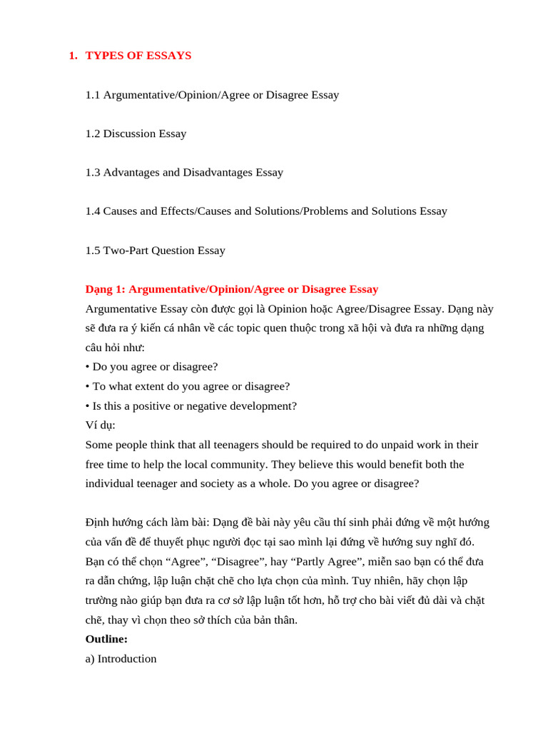 Types of Essays | PDF