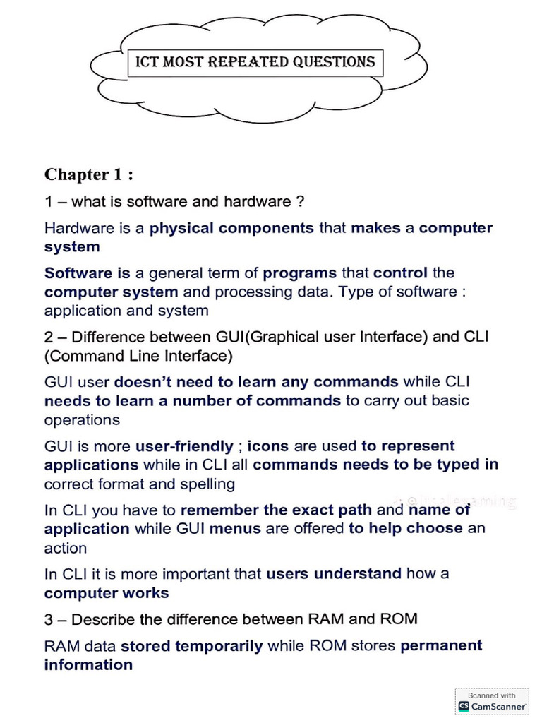 Ict Theory Frequently Asked Ques | PDF