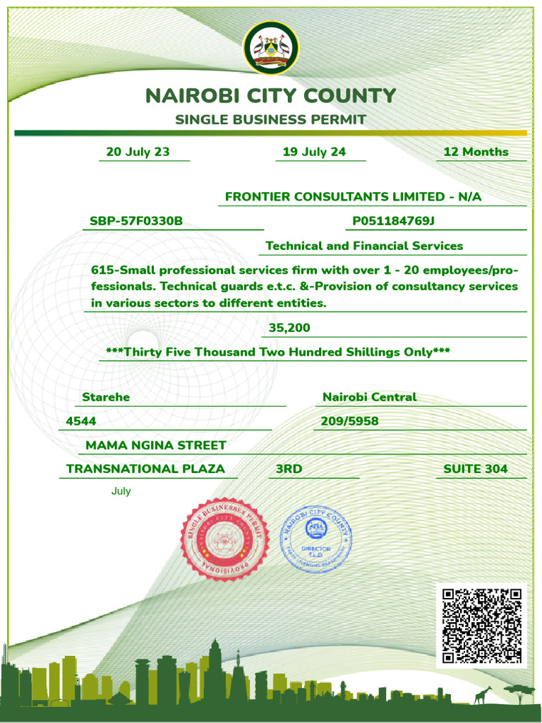 SINGLE BUSINESS PERMIT | PDF