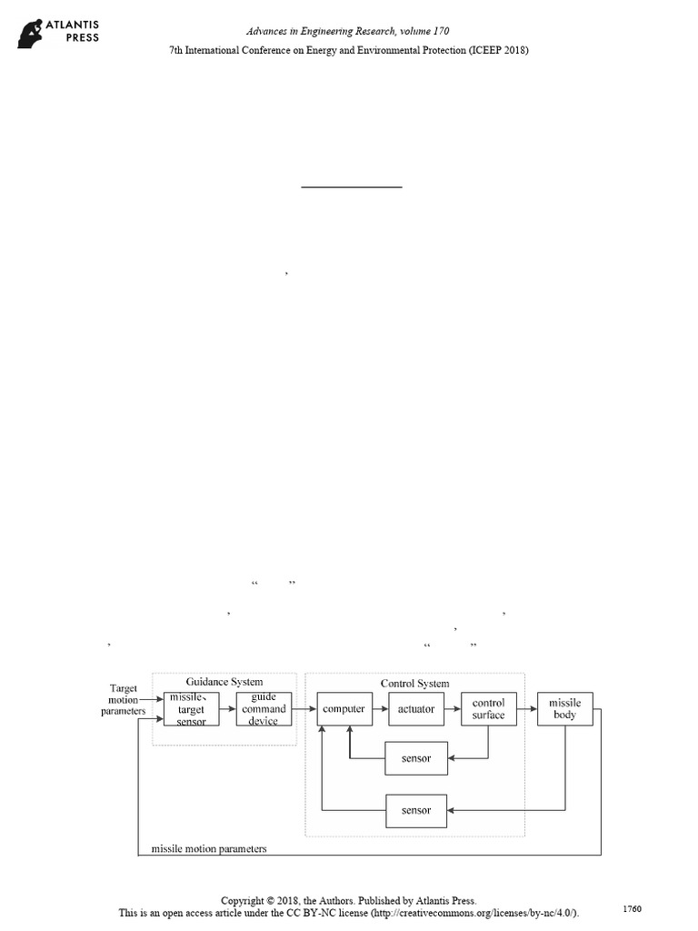 The Cruise Missile Guidance and Control System Design and Simulation ...