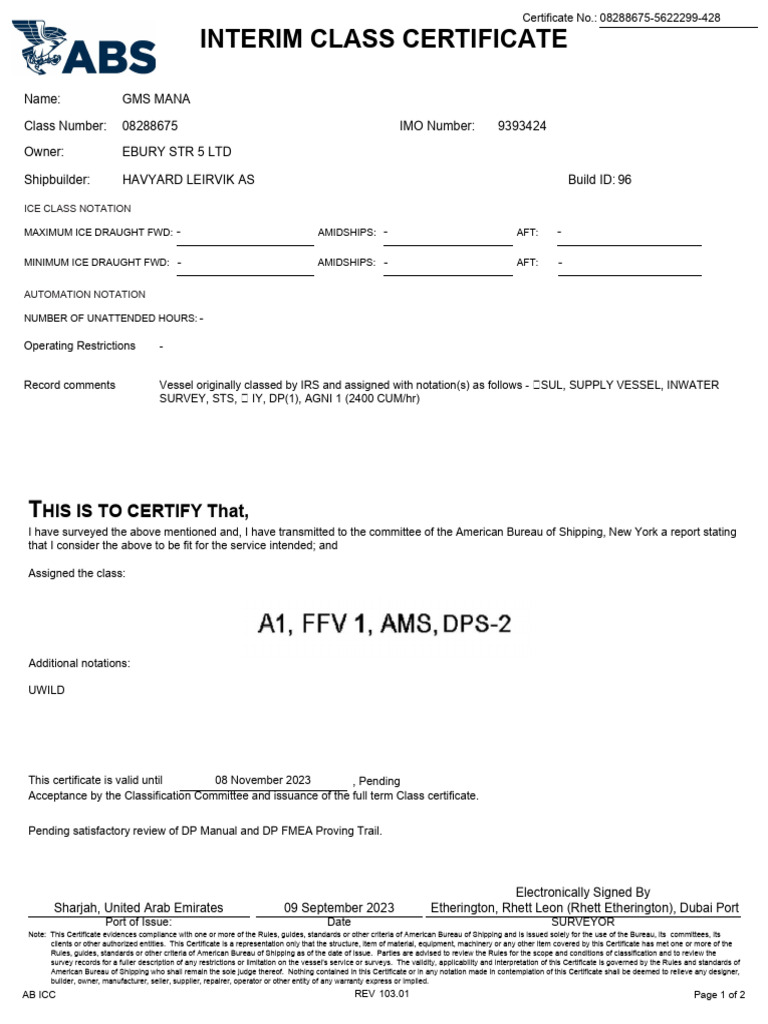 Interim Class | PDF