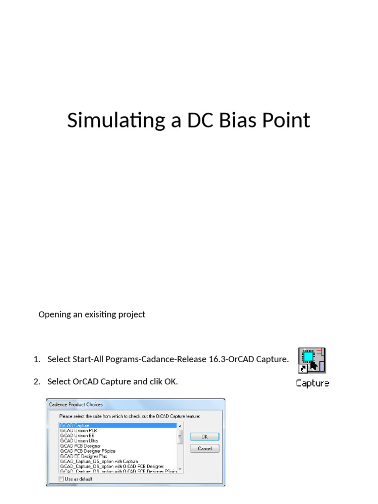 2 Simulating A DC Bias Point | PDF