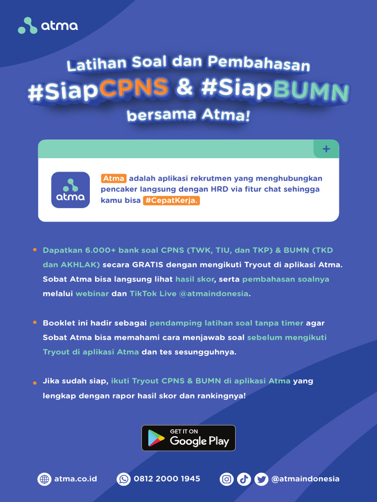 Soal TIU 18 - Atma | PDF