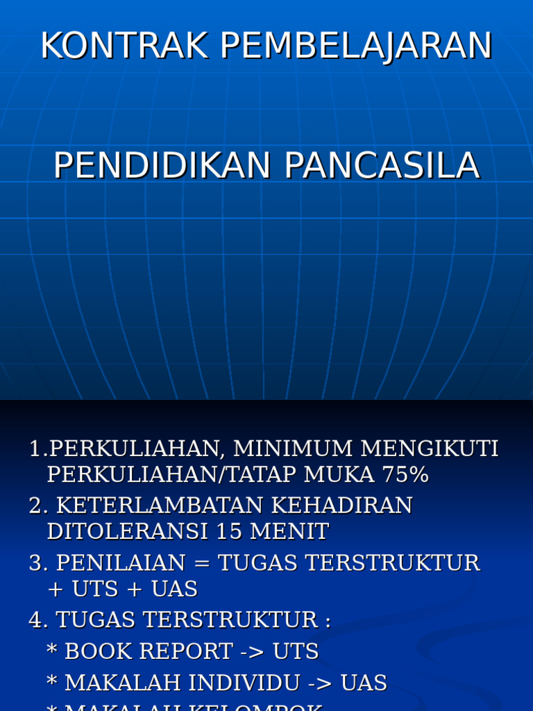 Matkul Pancasila 1-4 | PDF