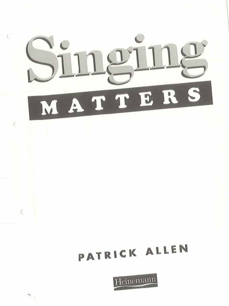 Book - Singing Matters | PDF