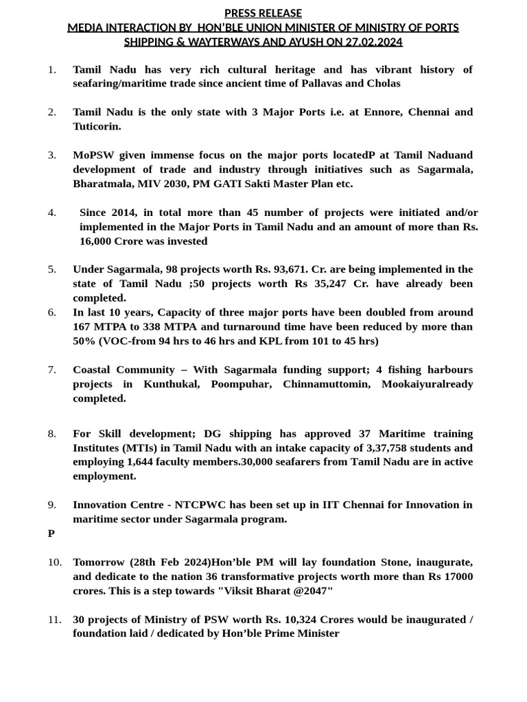 Media Talking Points | PDF