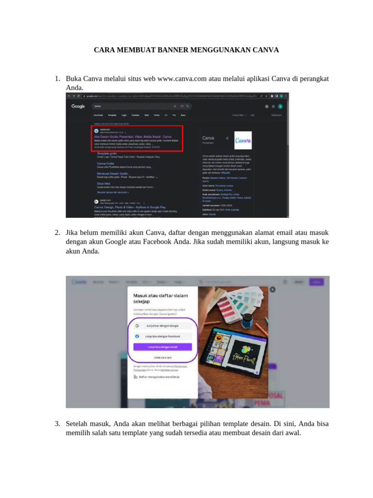 Cara Membuat Banner Menggunakan Canva Pdf