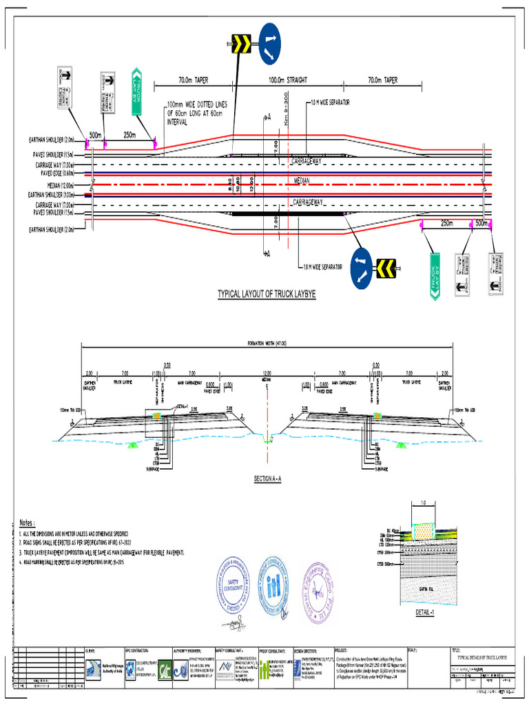 Typical Details of Truck Lay Bay | PDF