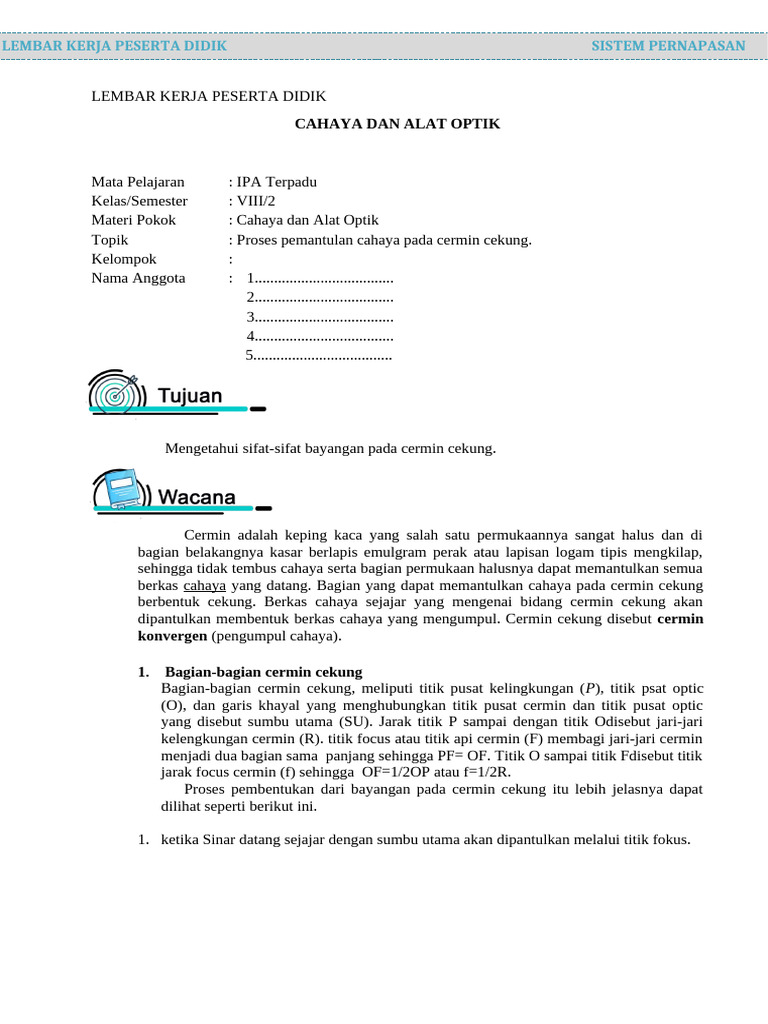 LEMBAR KERJA PESERTA DIDIK Pertemuan 2 | PDF