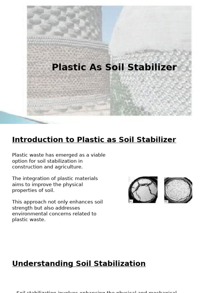 Plastic As Soil Stabilizer - PPTX 20241014 144956 0000 | PDF