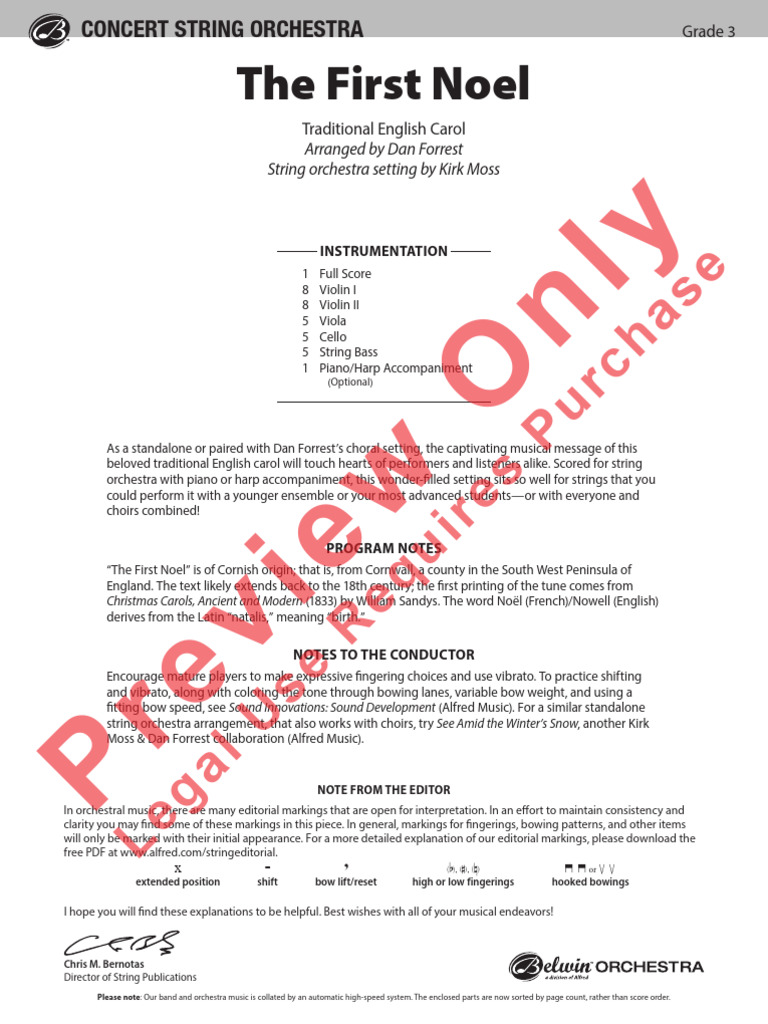 First Noel Pdf String Instruments Violin