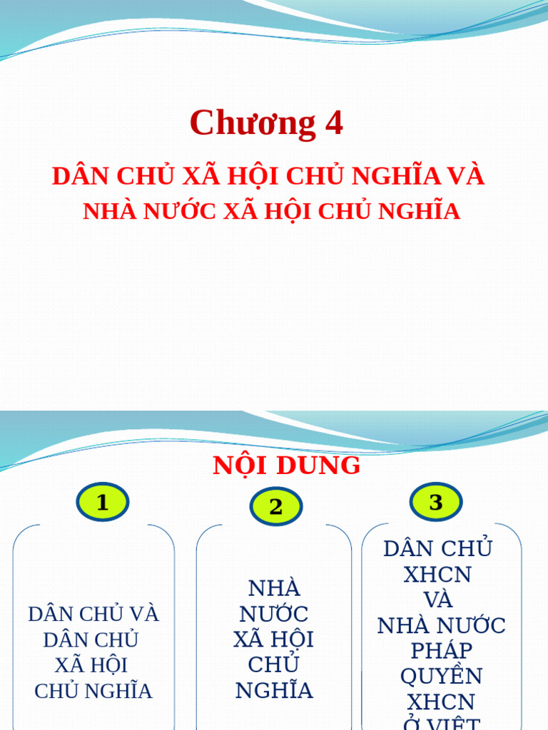 Chương 4. Dân CH XHCN Và Nhà Nư C XHCN | PDF