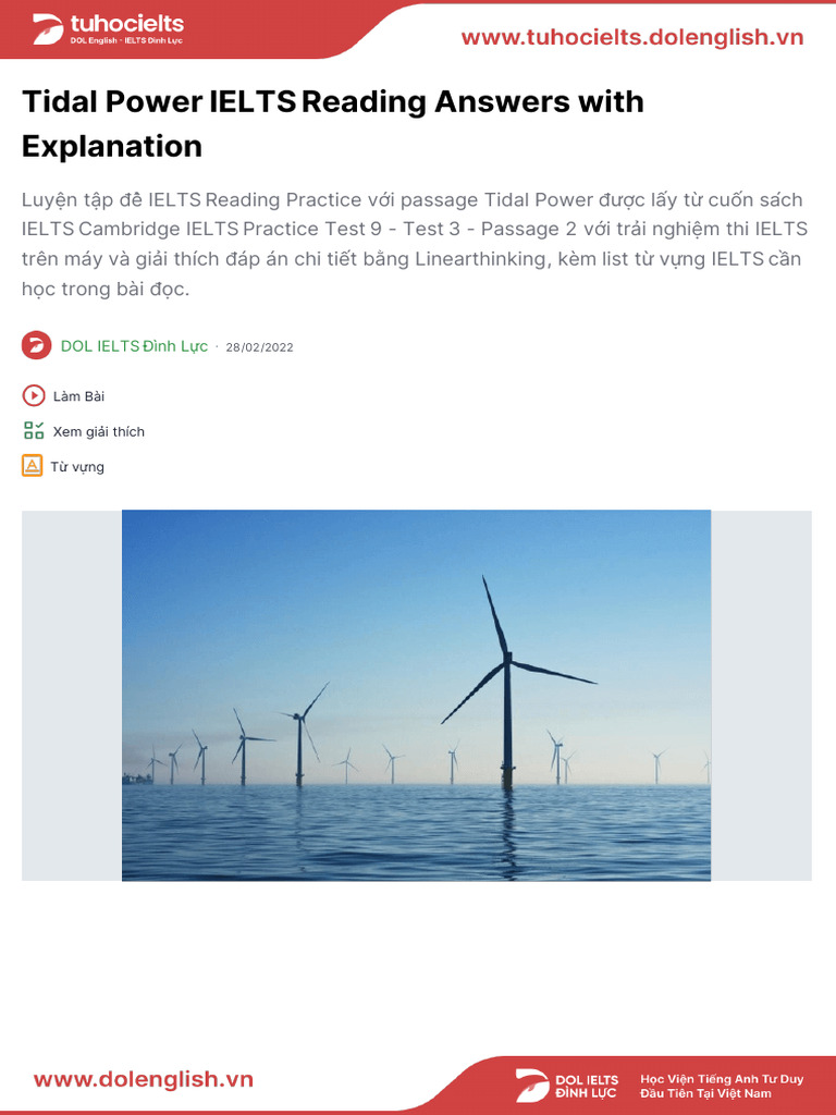 Tidal Power | PDF
