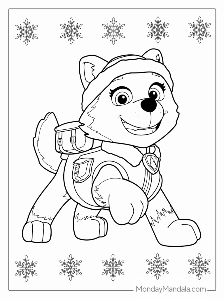 Coloring Page of Everest | PDF