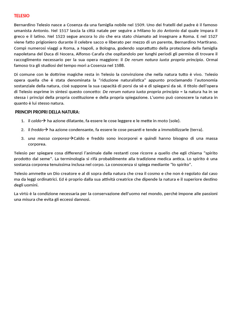 TELESIO | PDF