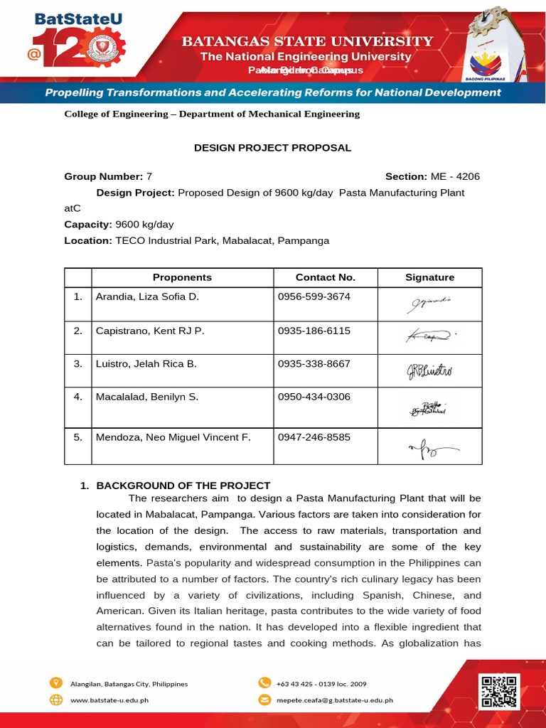 IPE Design Project Proposal | PDF