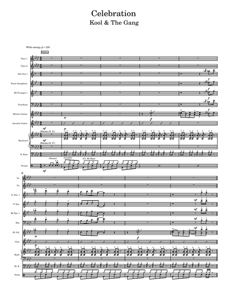 Celebration score for jazz/big band | PDF