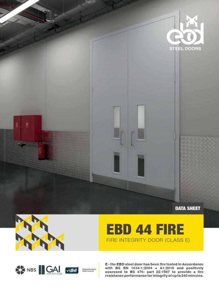 EBD 44 Fire Integrity Door Specifications | PDF | Door | Wall