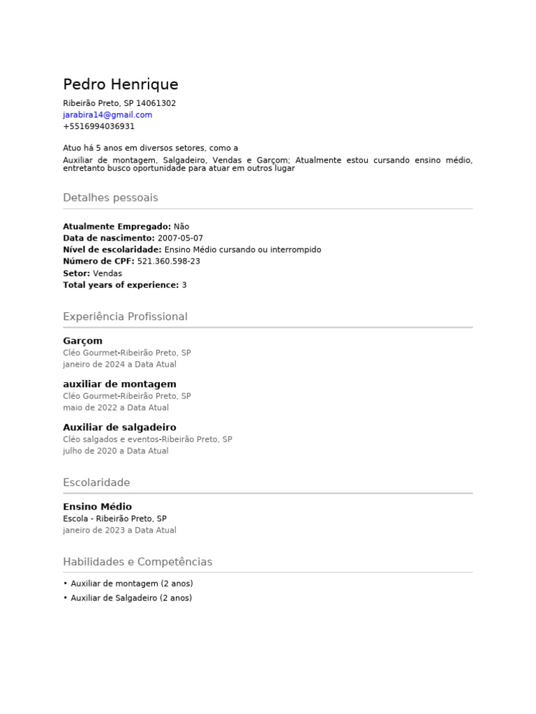 Pedro Henrique | PDF