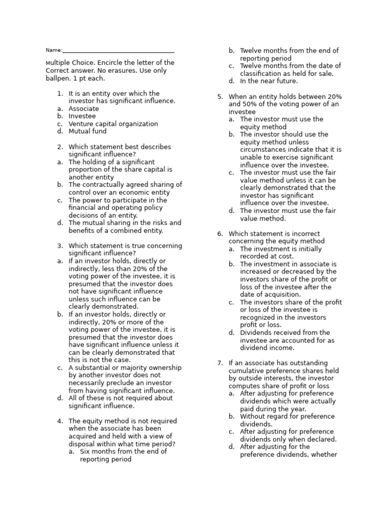 Long Quiz 701 | PDF