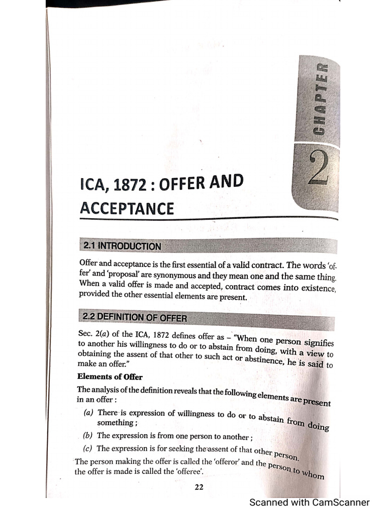 OFFER & ACCEPTANCE Book | PDF