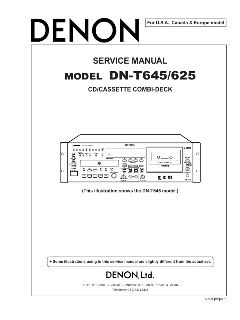 Denon D NT645 | PDF
