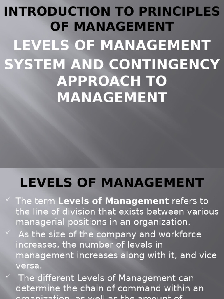 2.introduction To Principles of Management | PDF