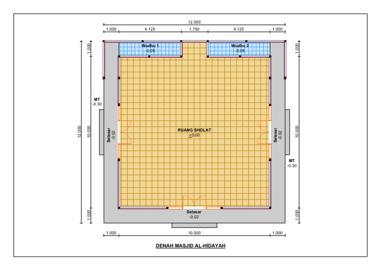 Denah Masjid 10x10 | PDF