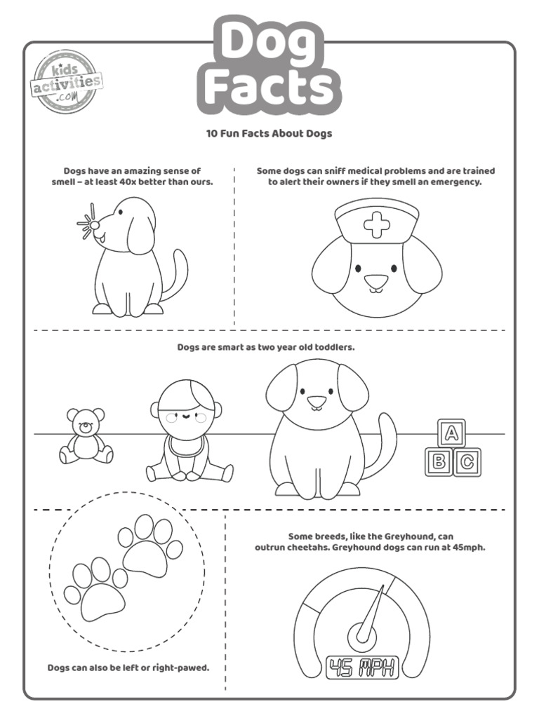 Fun Dog Facts Coloring Pagesshsh Sjsjs Sha 2 1 | PDF