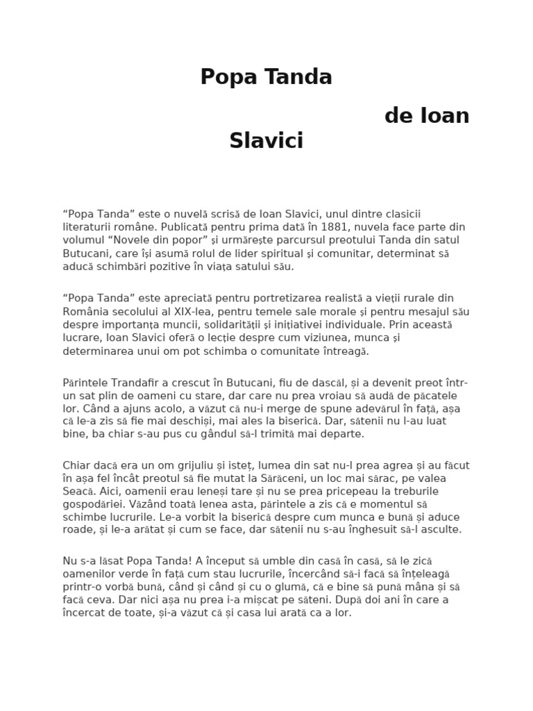 Popa Tanda | PDF