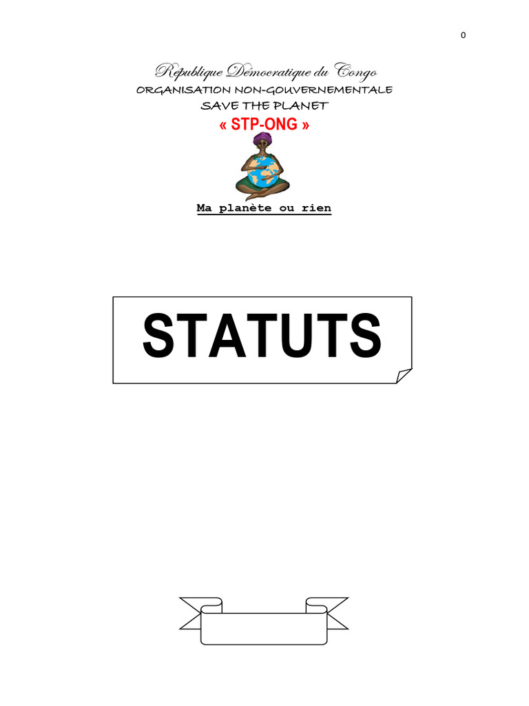 Statuts Save the Planet | PDF