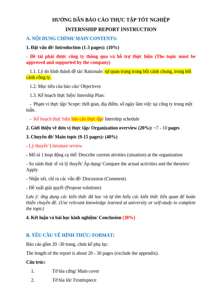 HƯỚNG DẪN BÁO CÁO TTTN | PDF