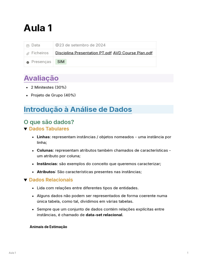 Aula 1 | PDF