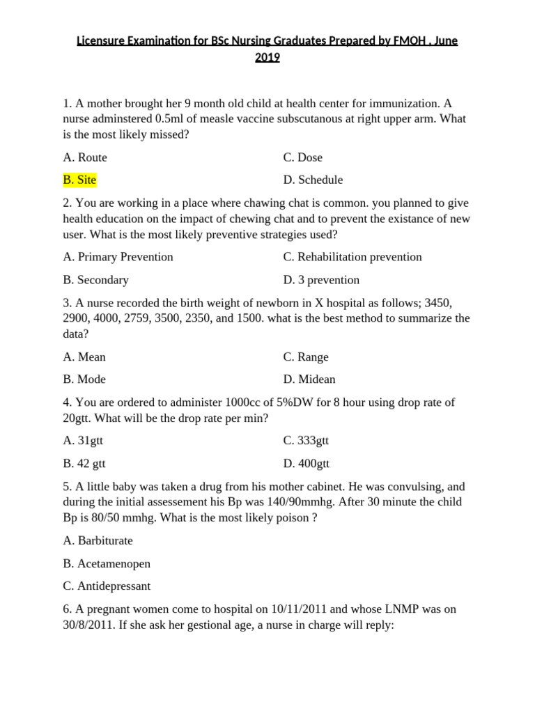 COC Test | PDF