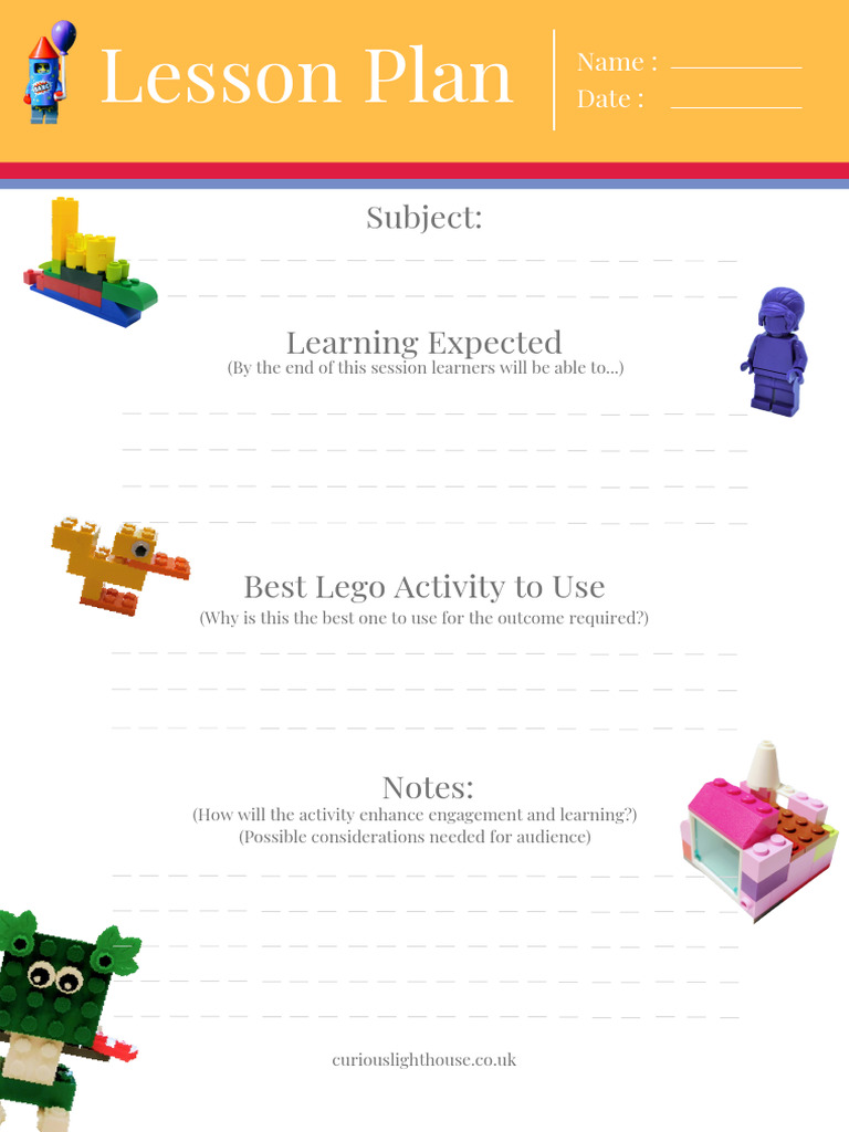 Lego Lesson Plan | PDF