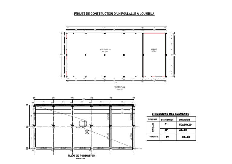 Plans de Niveau Te Plan de Fondation - 4 | PDF