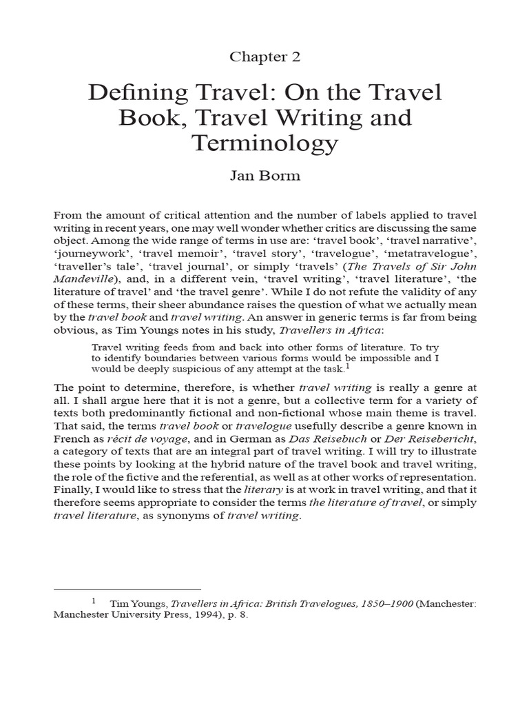 Defining Travel | PDF