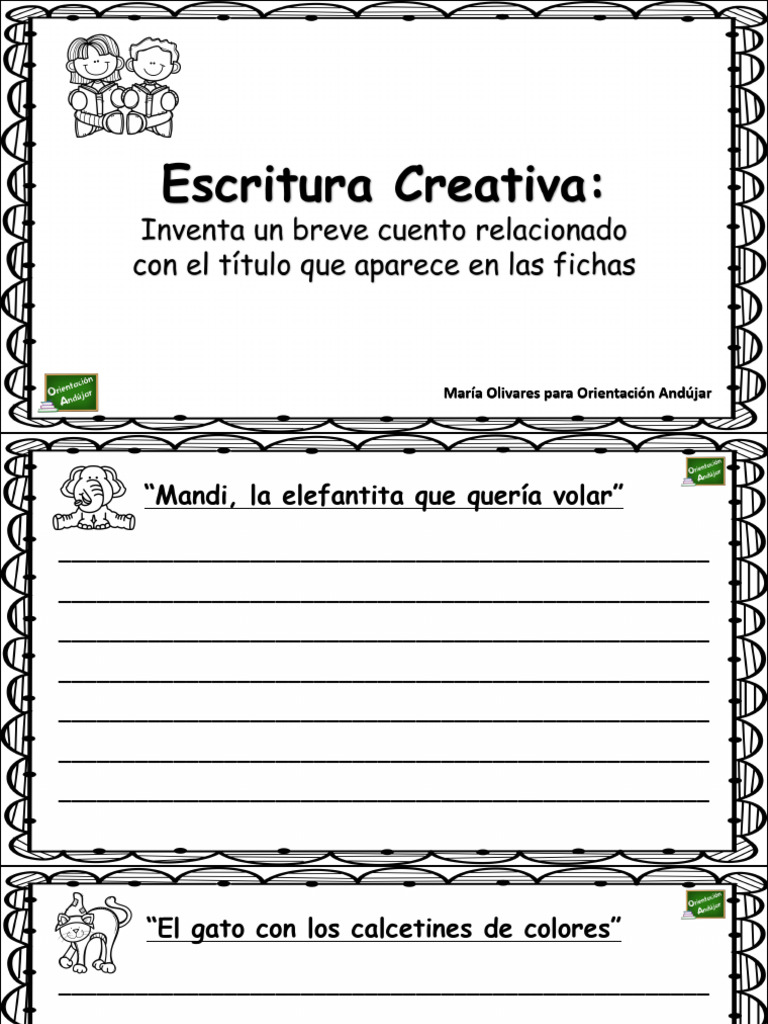 Escritura Creativa Inventa Un Cuento | PDF
