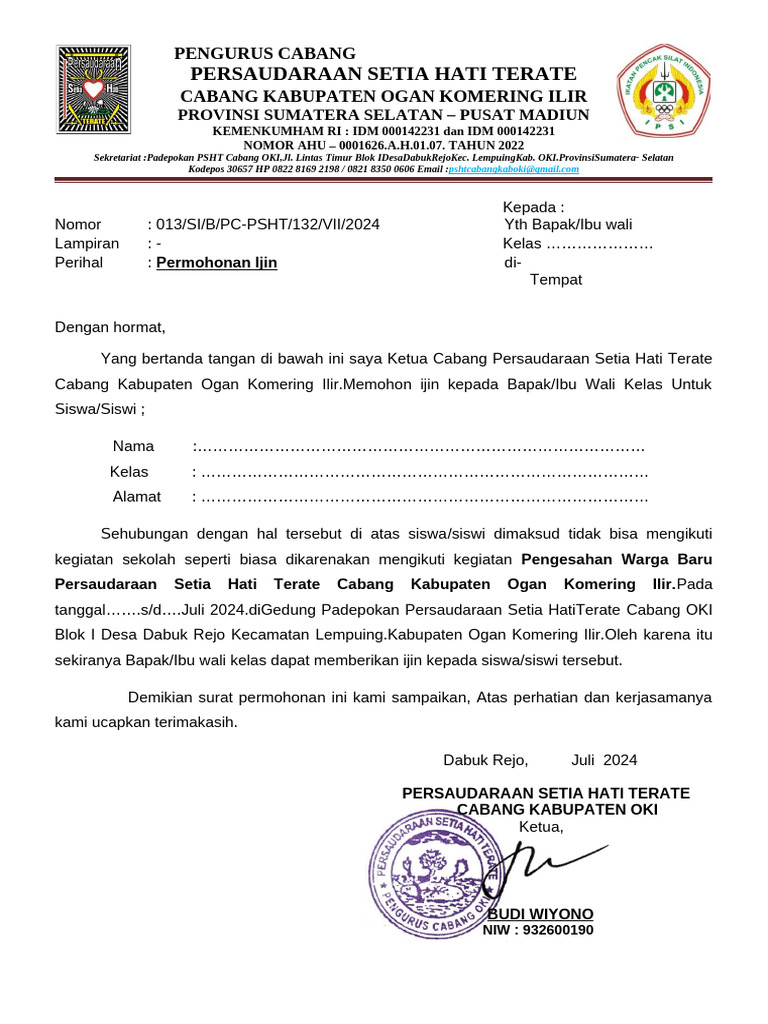 Ijin Sekolah Pengesahan Warga Baru 2024 | PDF Ijin Sekolah Pengesahan Warga Baru 2024 | PDF