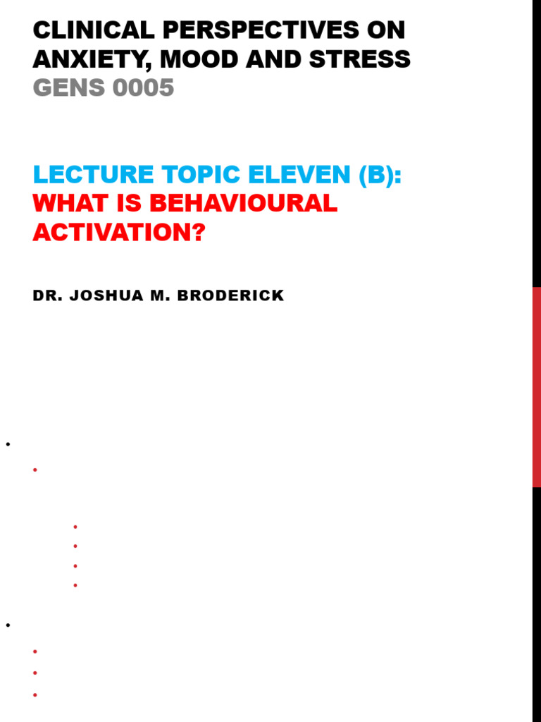 11-B-What Is Behavioural Activation | PDF