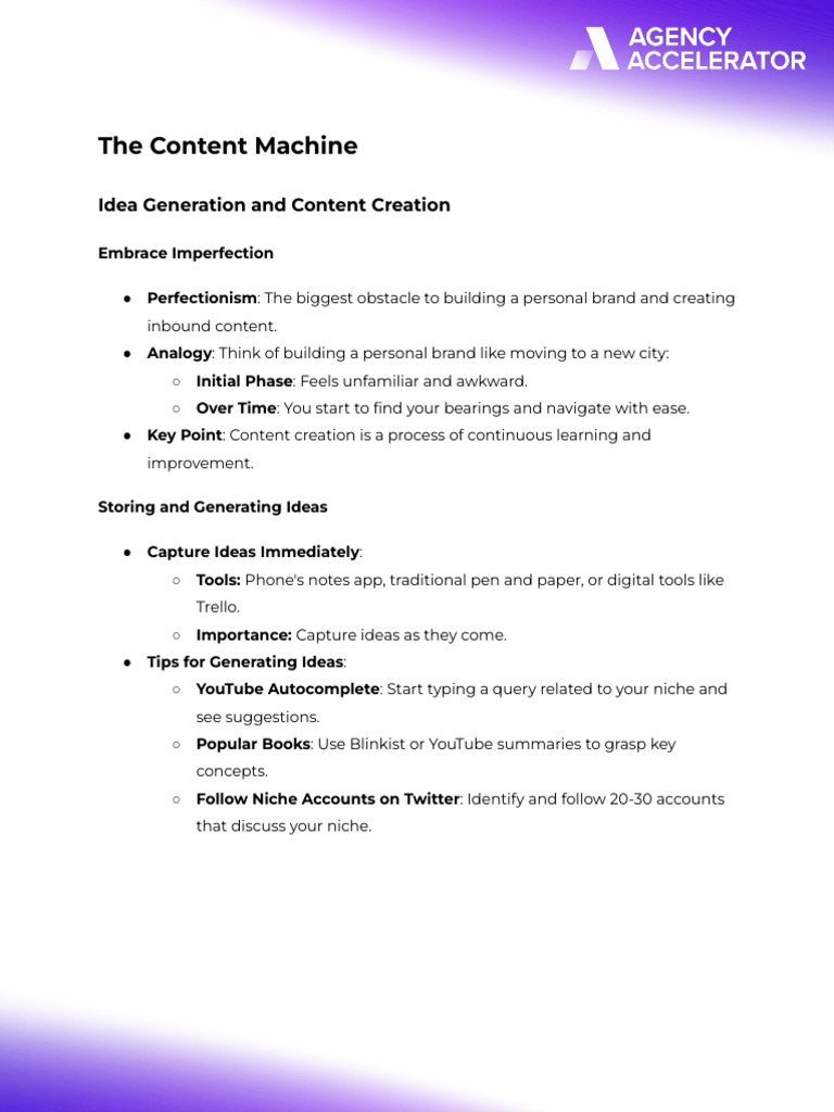 The Content Machine | PDF