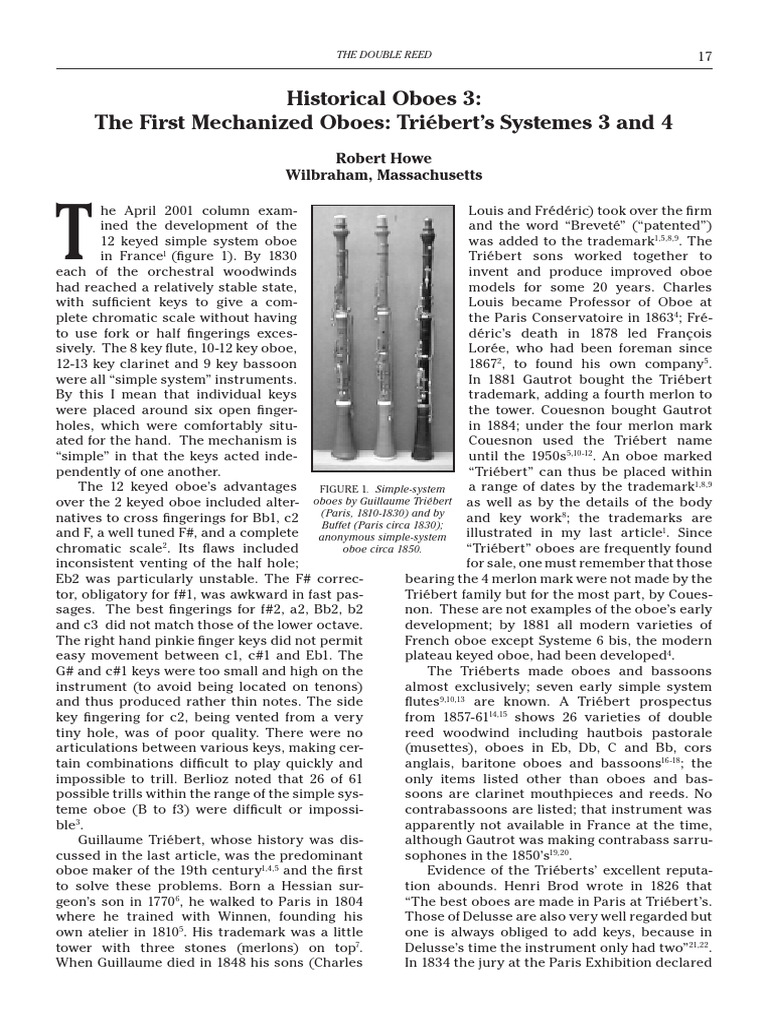 Historical Oboes | PDF