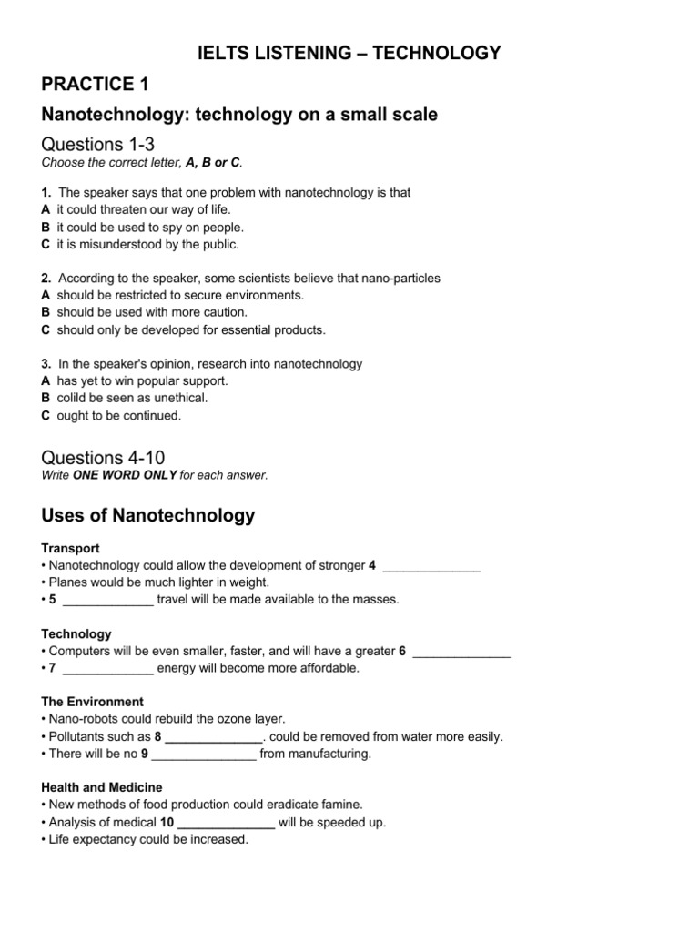 Listening Technology Pdf