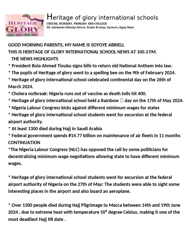 MR JOHN Third Term TEST | PDF