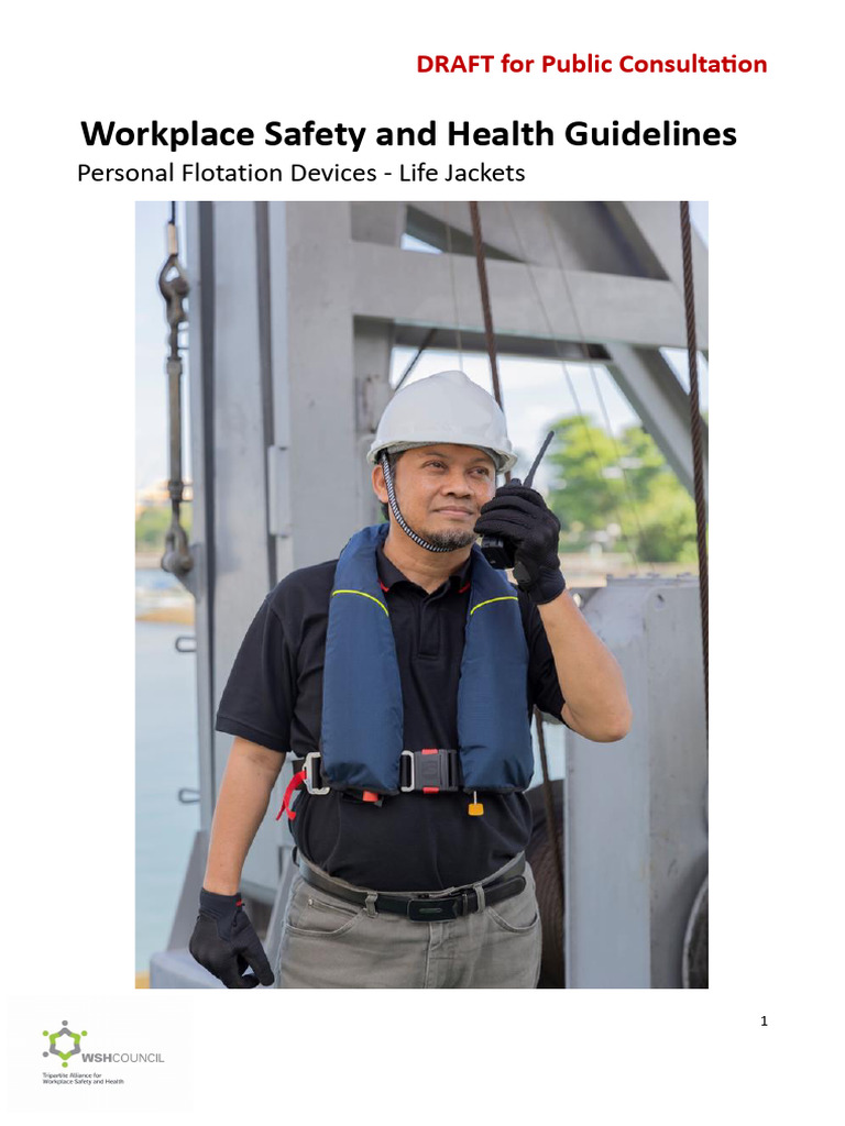 Draft - WSH Guidelines On PFD - Life Jackets - For Public Consult - Aug ...