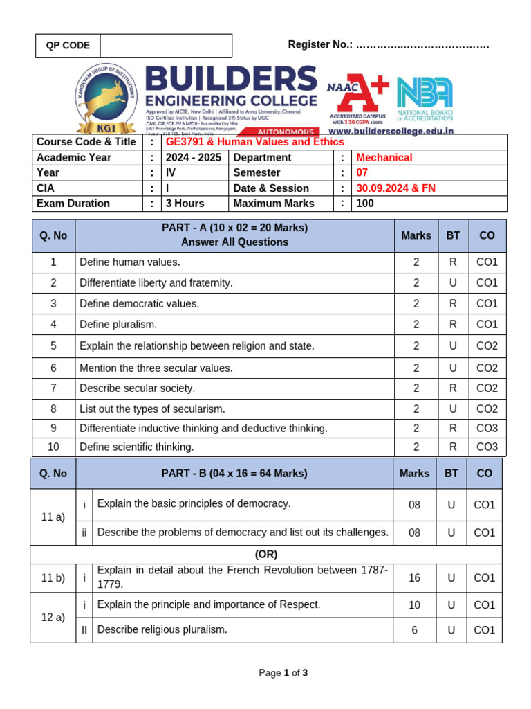 Ge3791 Hve Cia I | PDF